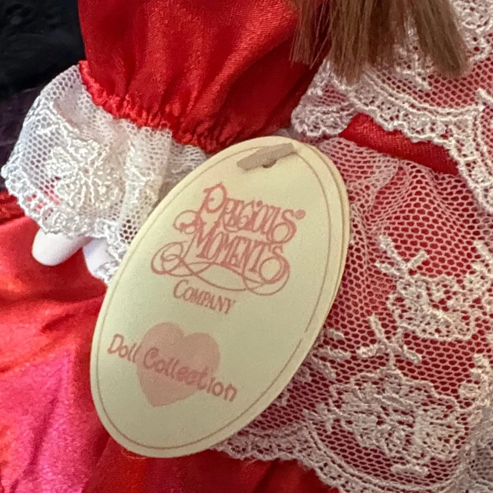 Precious Moments | Toys | Chloe Precious Moments Red Doll With Lace ...